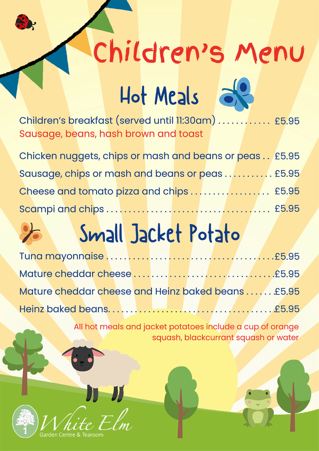 MENUS – White Elm Garden Centre